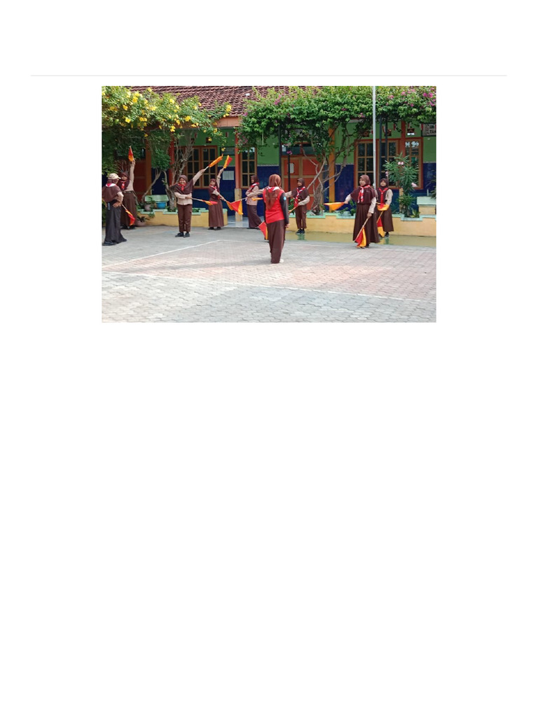 Belajar Isyarat Dengan Bendera Semaphore Pada Ekstrakurikuler Pramuka | PDF