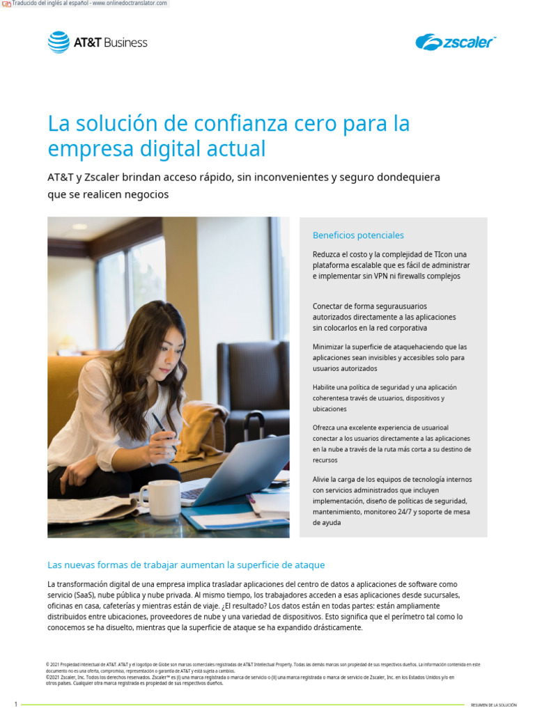 Zero Trust Solution Digital Enterprise Solution Brief - En.es | PDF | Computación en la nube ...