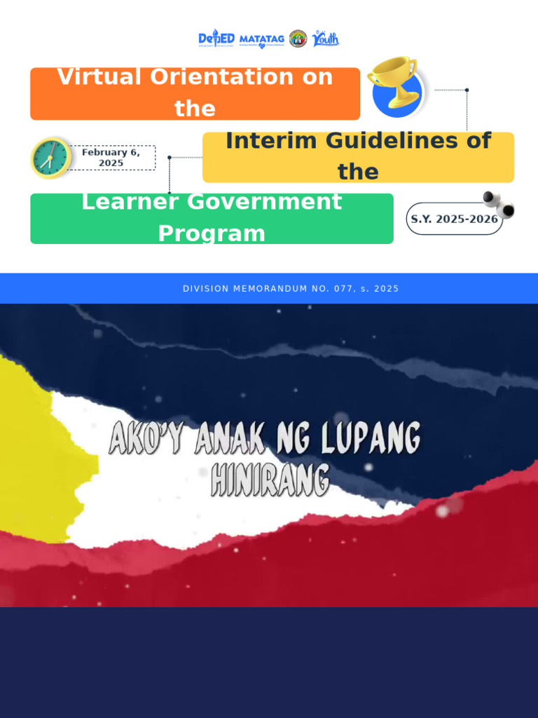 Interim Guidelines for Learner Government 2025 | PDF | Voting | Elections