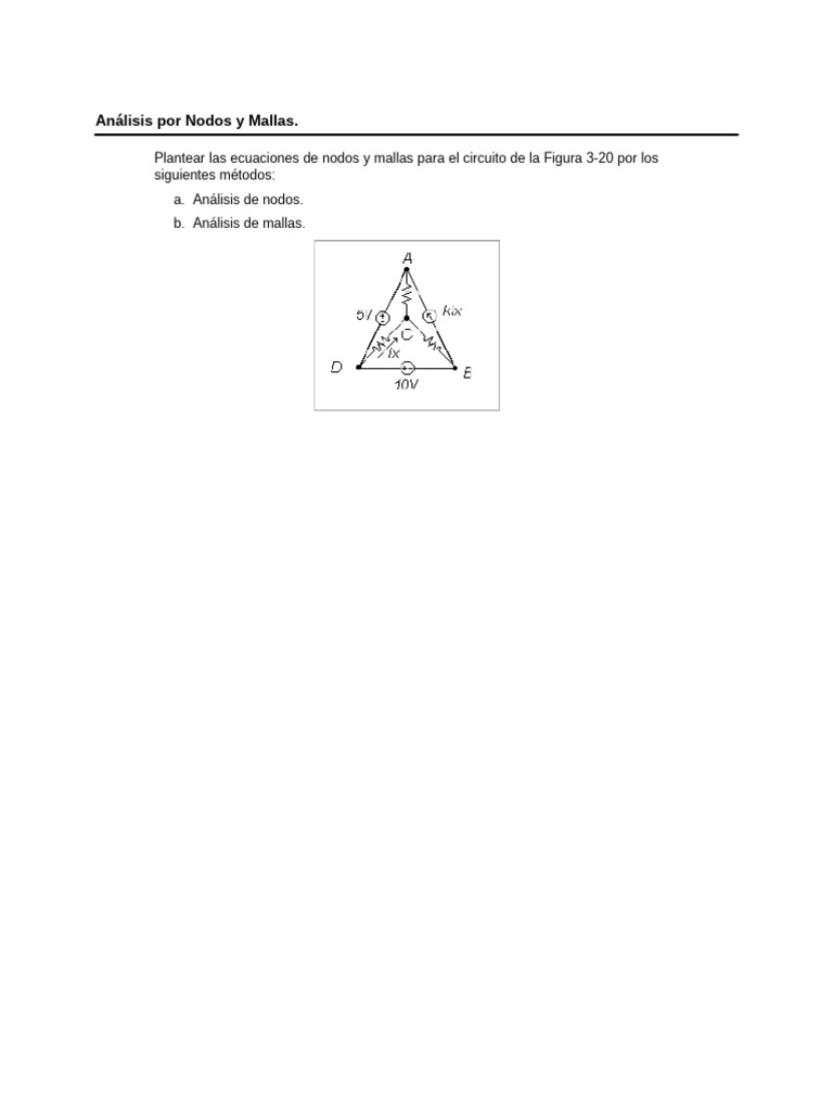 Análisis por Nodos y Mallas Romero C | PDF | Red eléctrica | Electromagnetismo