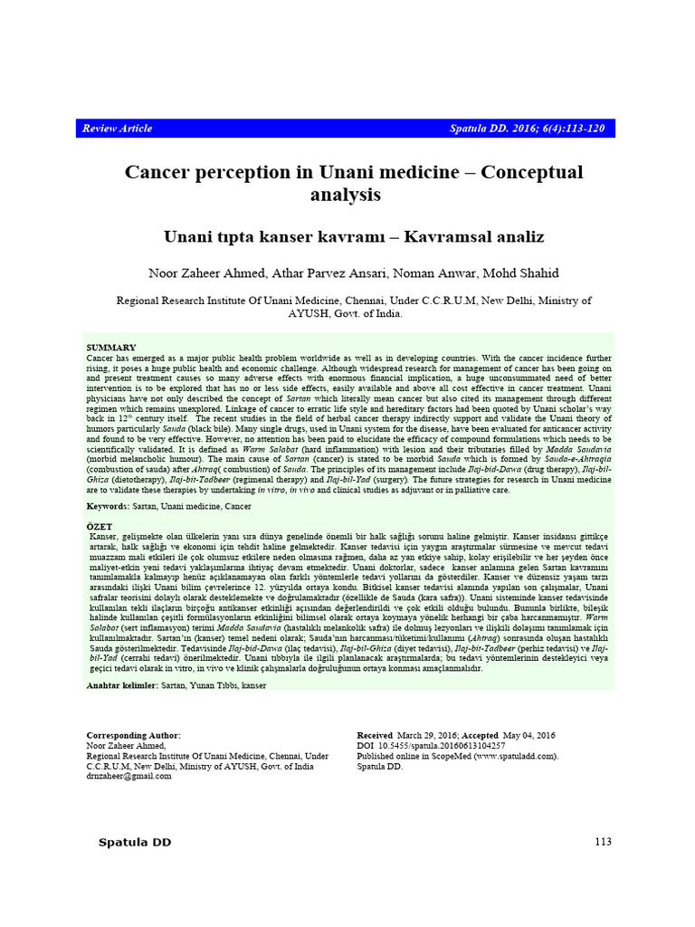 Unani Cancer Treatment Insights | PDF | Cancer | Cell Cycle