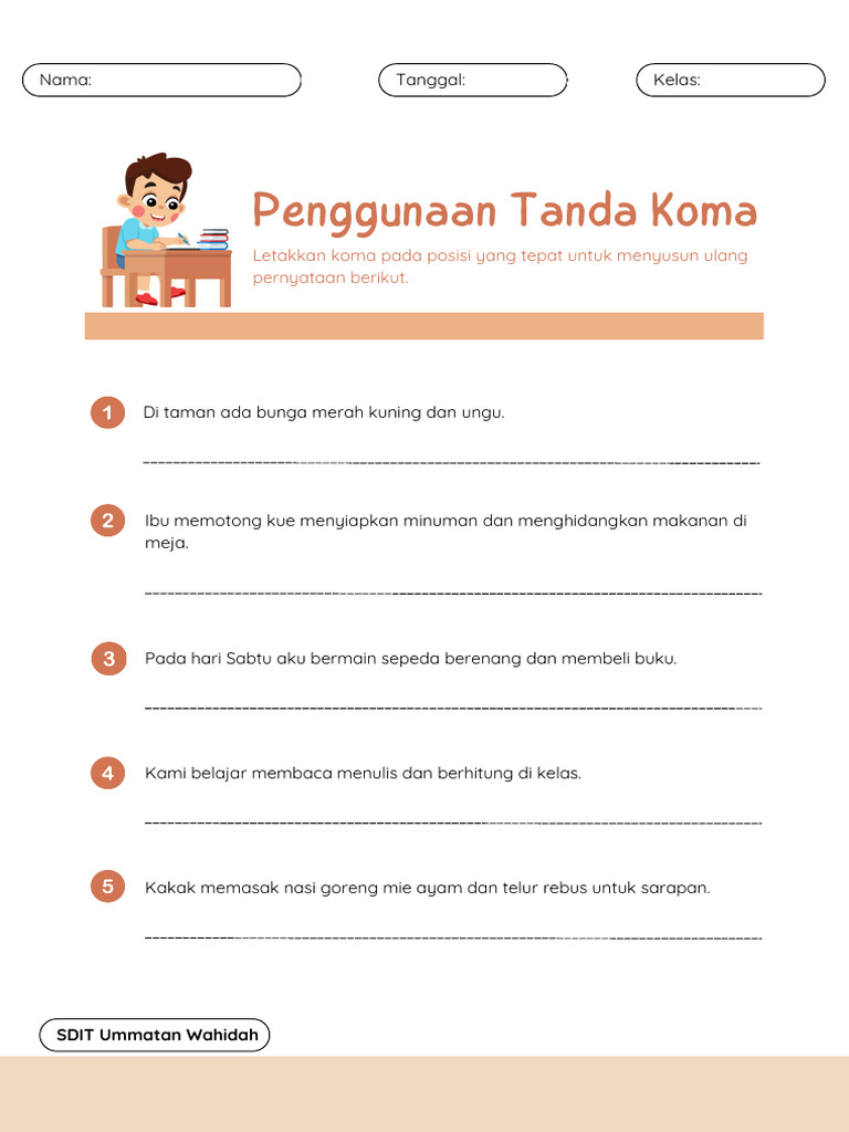Penggunaan Koma dalam Kalimat | PDF