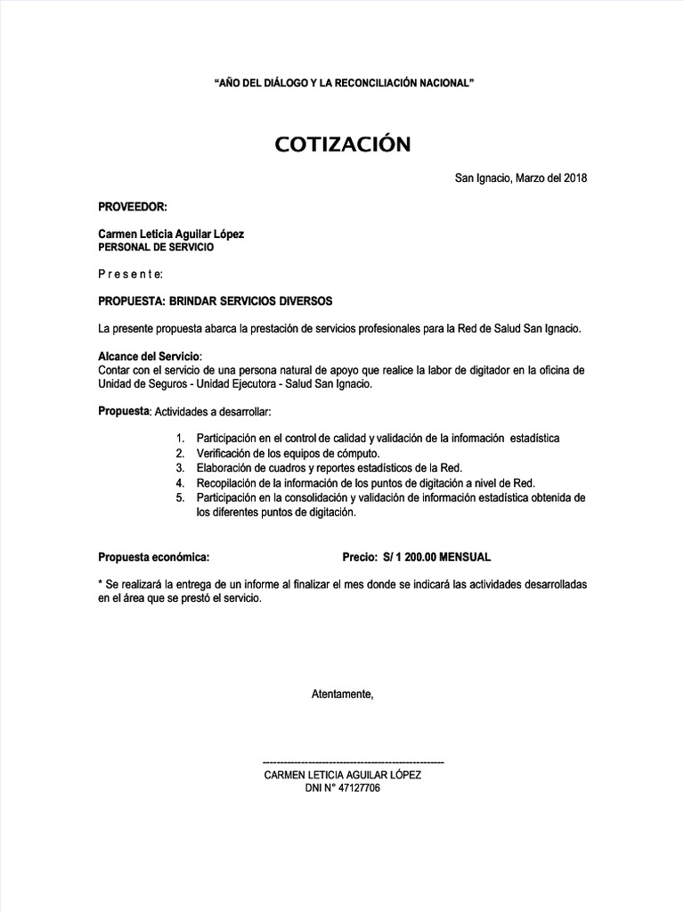 PDF Cotizacion de Servicios Profesionales - Compress | PDF