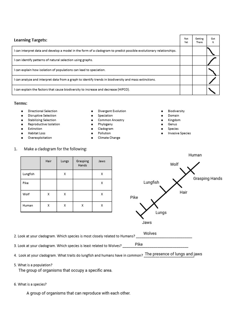 Kami Export - Jakob Mueller - Unit 9A Biodiversity & Speciation Review ...