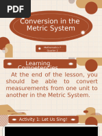 Metric Conversion Ladder | PDF