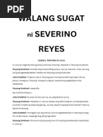 Walang Sugat Ni Severino Reyes Script | PDF