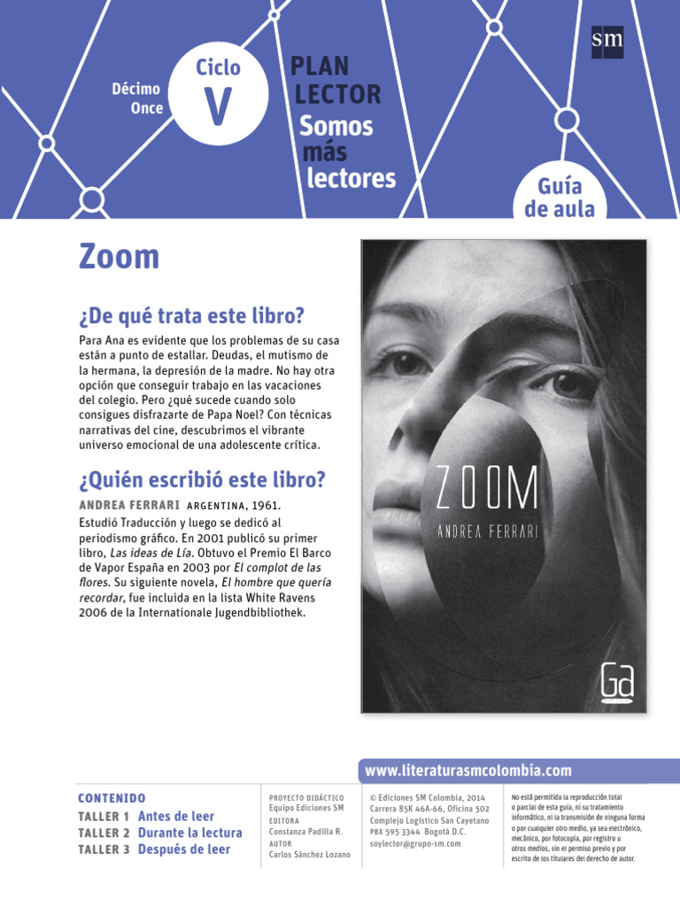 Guía de lectura: "Zoom" de Andrea Ferrari | PDF