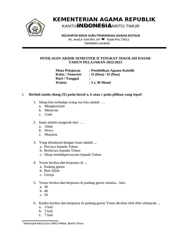 Kelas 2 Sem 2 | PDF