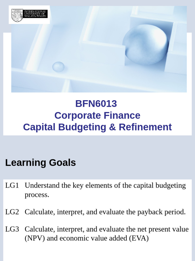 Capital Budgeting Risk Refinement | PDF | Net Present Value | Internal Rate Of Return