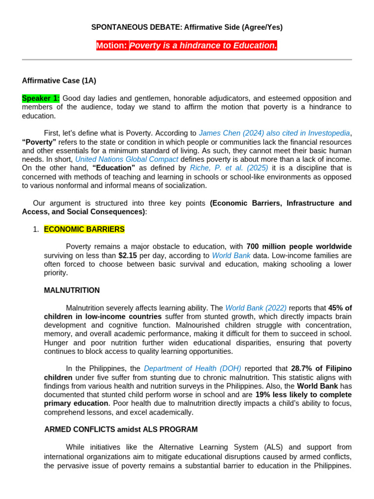 Poverty's Impact on Education | PDF | Literacy | Poverty