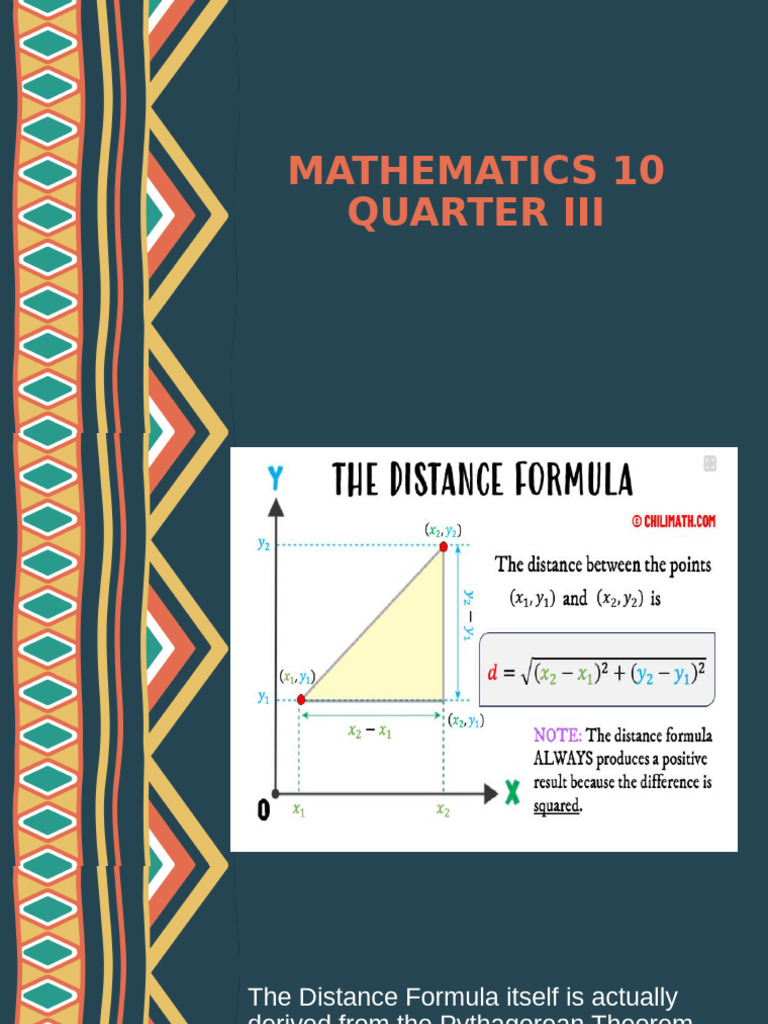 Distance and Midpoint Formulas Explained | PDF | Circle | Elementary ...