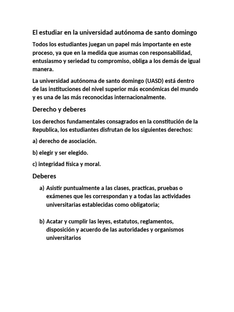 Historia y derechos en la UASD | PDF | Gobierno