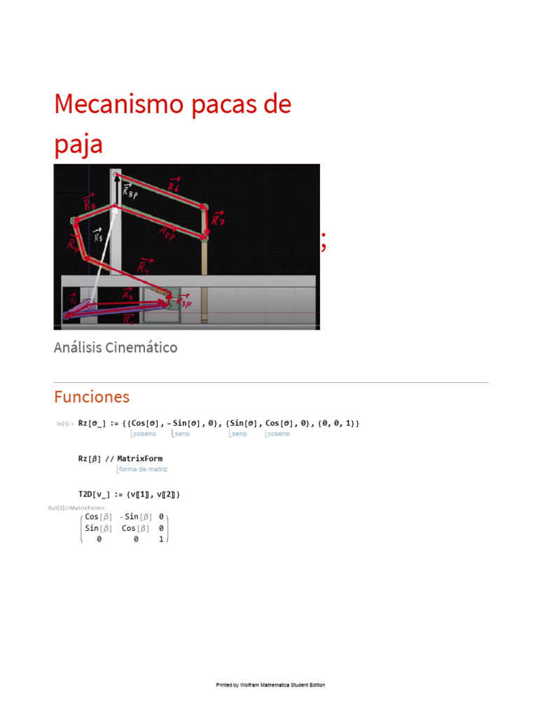 Análisis Cinemático de Pajas | PDF