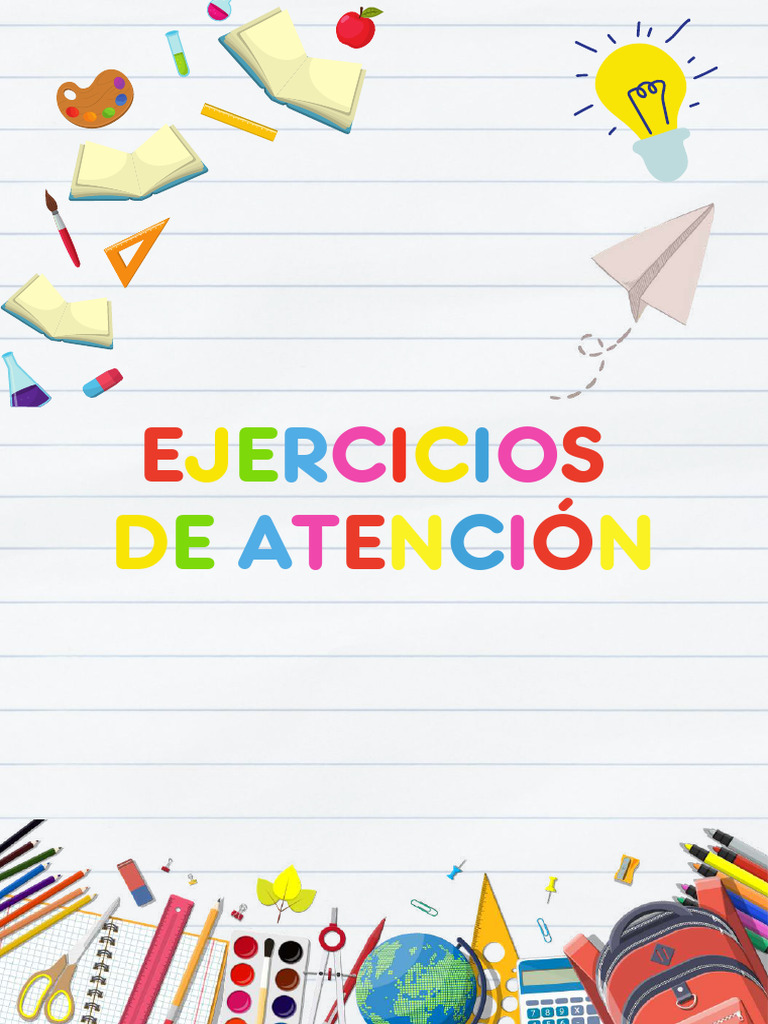 Ejercicios De Atención Para Niños Pdf