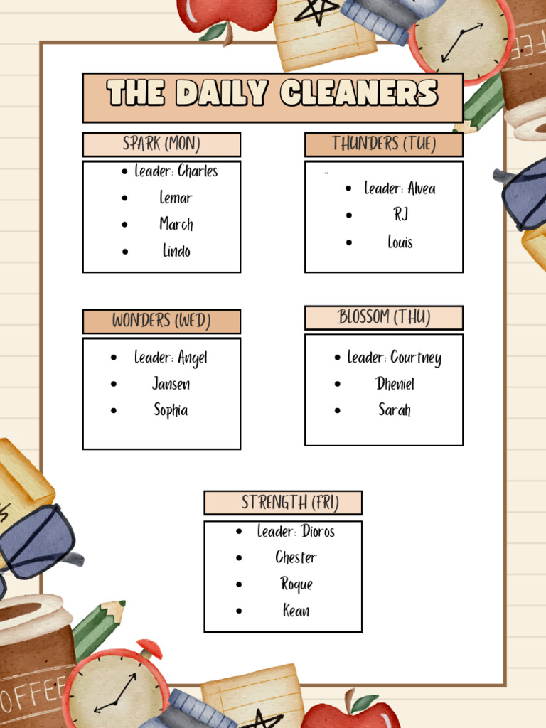 The Daily Cleaners | PDF