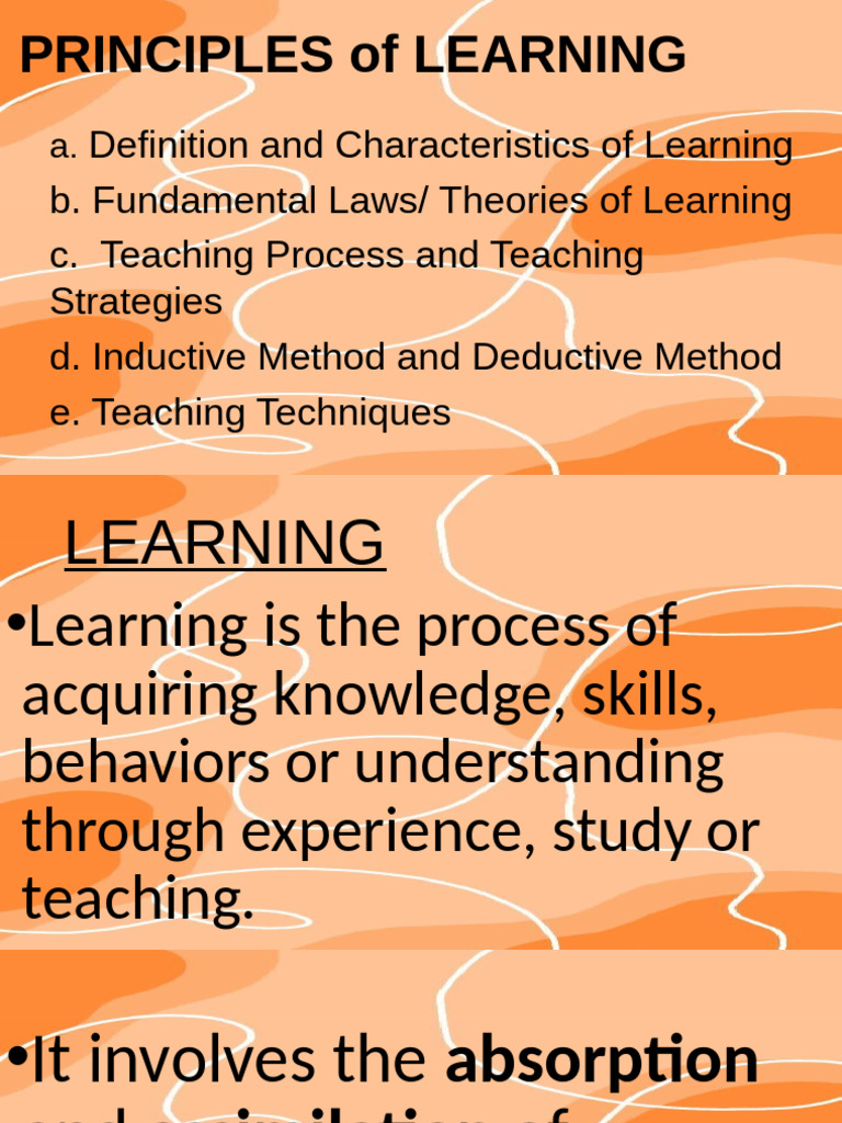 Topic 2 A Principles of Learning | PDF
