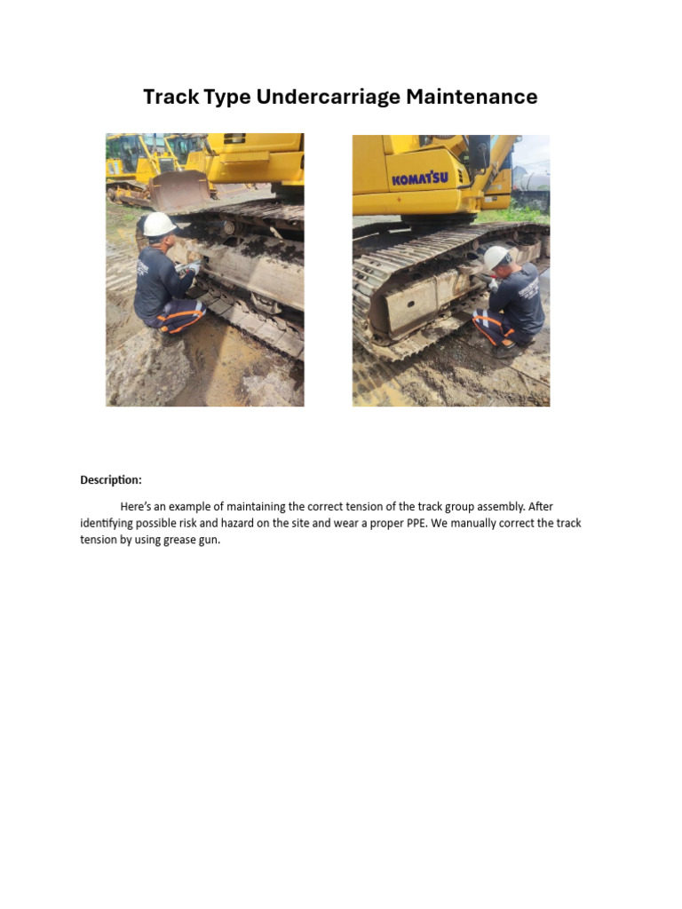 Track Type Undercarriage Maintenance | PDF