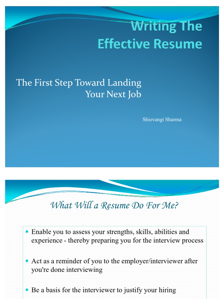 Resume Writing | PDF | Résumé | Employment