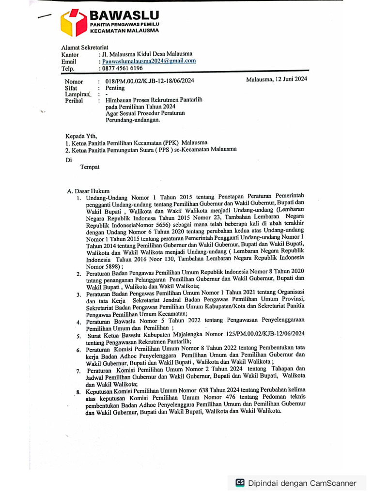 Surat Himbauan | PDF