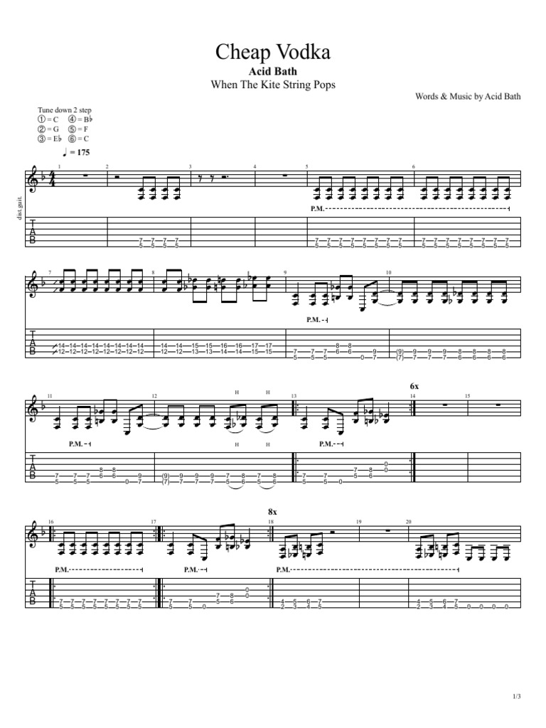 Acid Bath - Cheap Vodka | PDF