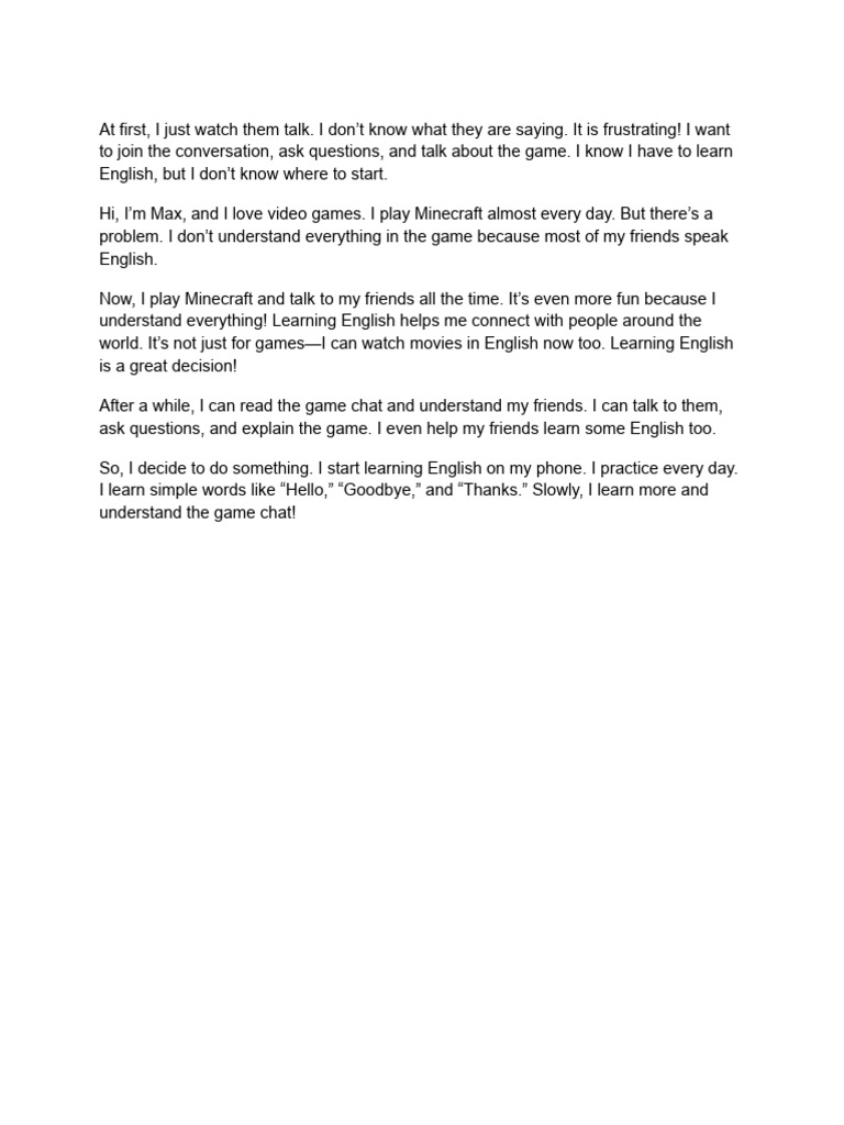 Teen Up 2 Class 2 Scrambled Text | PDF