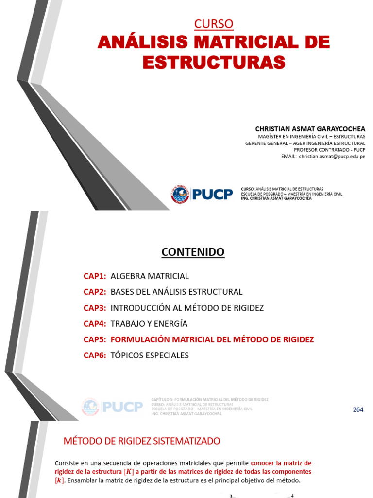 C9 - Cap5 - Formulación Matricial Del Método de Rigidez | PDF | Matriz (Matemáticas) | Rigidez