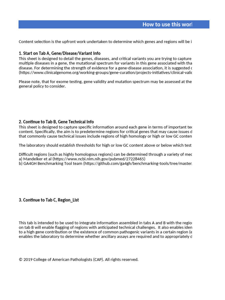 Gene-Disease Association Workbook Guide | PDF | Exon | Intron