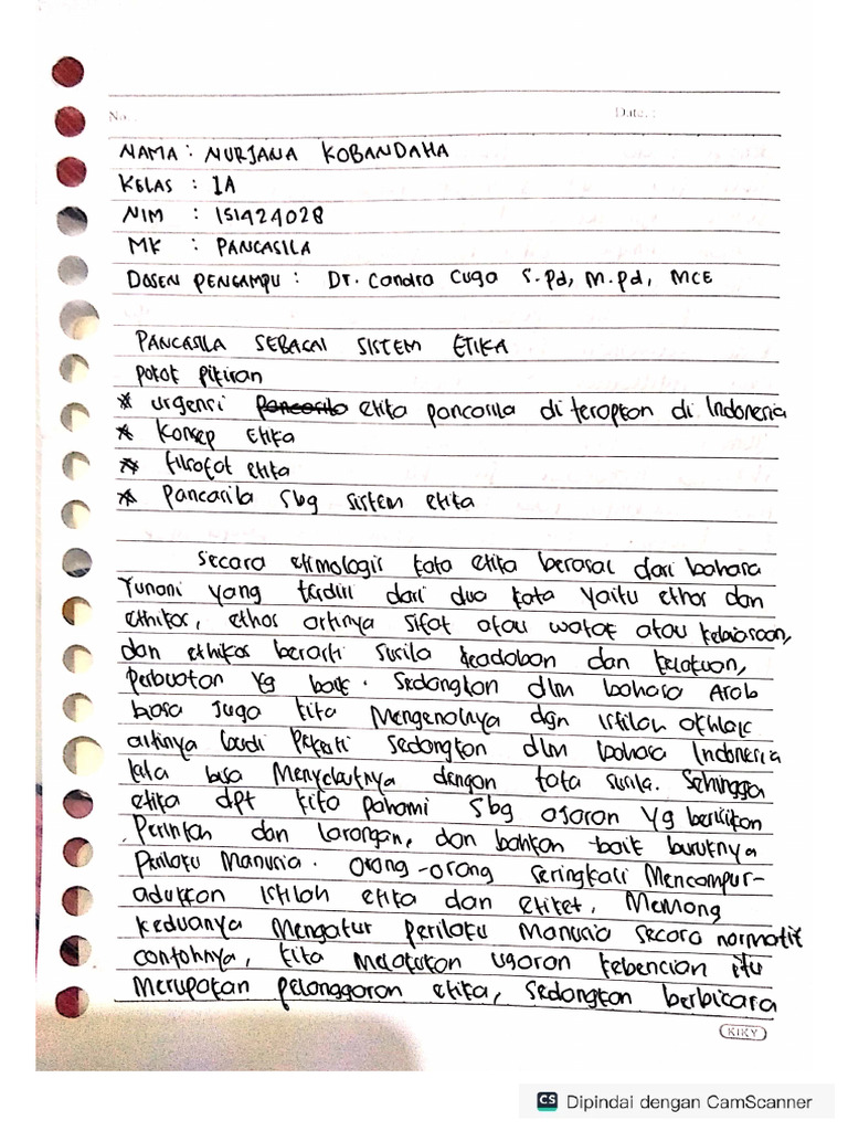 Nurjana Kobandaha (151424028) | PDF