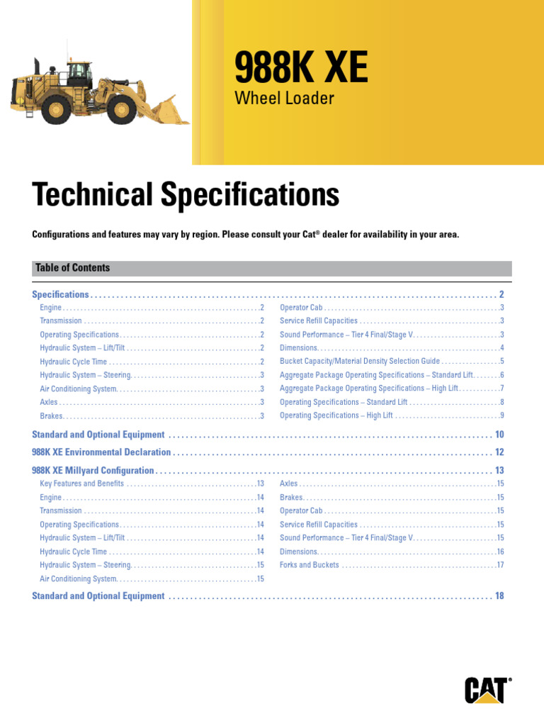 988K XE-CM20191107-1a86e-8c58c | PDF | Diesel Fuel | Horsepower