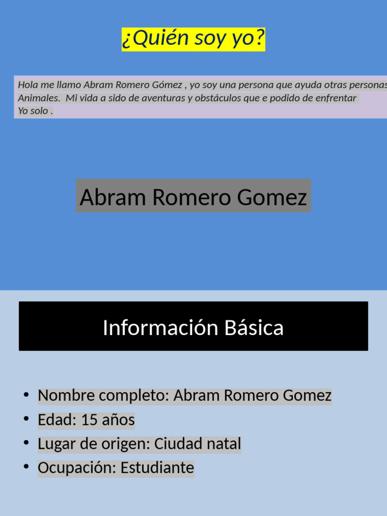 Quien Soy Yo | PDF