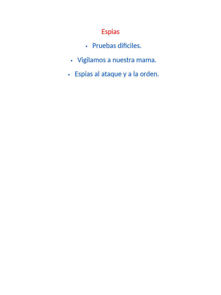 Espías: Pruebas y Vigilancia Familiar | PDF
