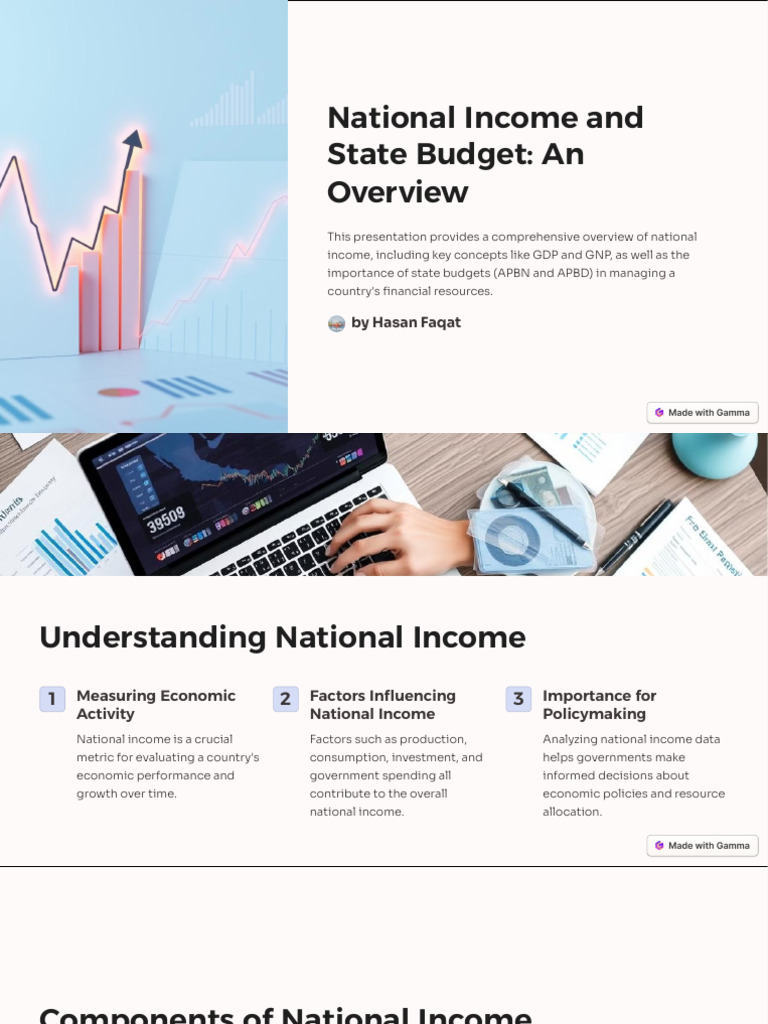 National Income and State Budget an Overview | PDF | Gross Domestic ...