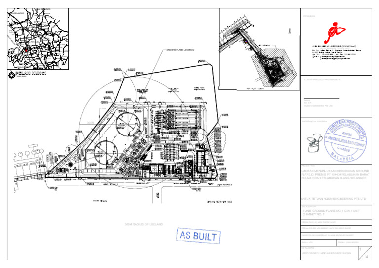GROUND FLARE SITE DRAWING'-Model | PDF
