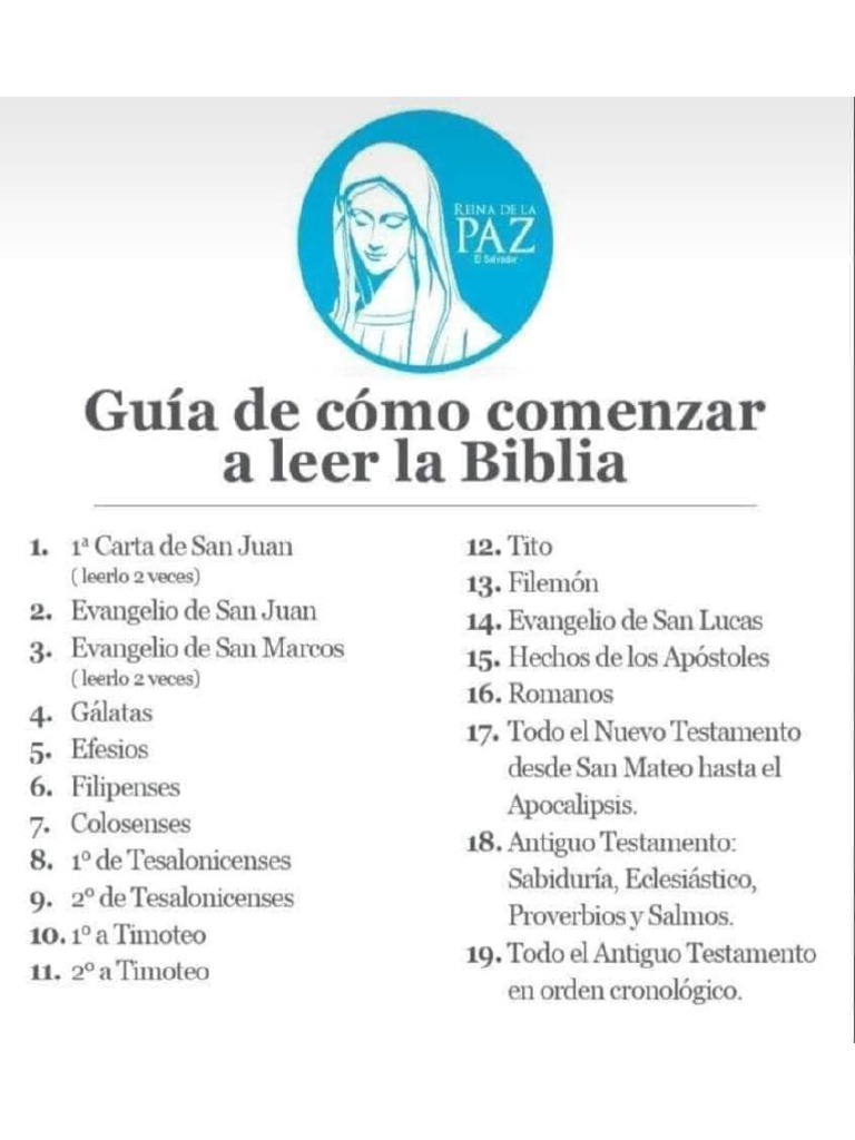 Cómo Empezar A Leer La Biblia | PDF