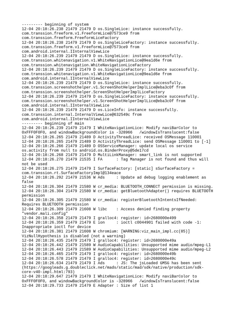 Logcat 1733314706212 | PDF | Computing | Software