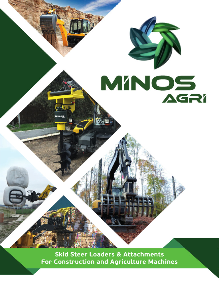 Minos Agri Skid Steer Loaders and Attachments | PDF | Loader (Equipment) | Construction Equipment