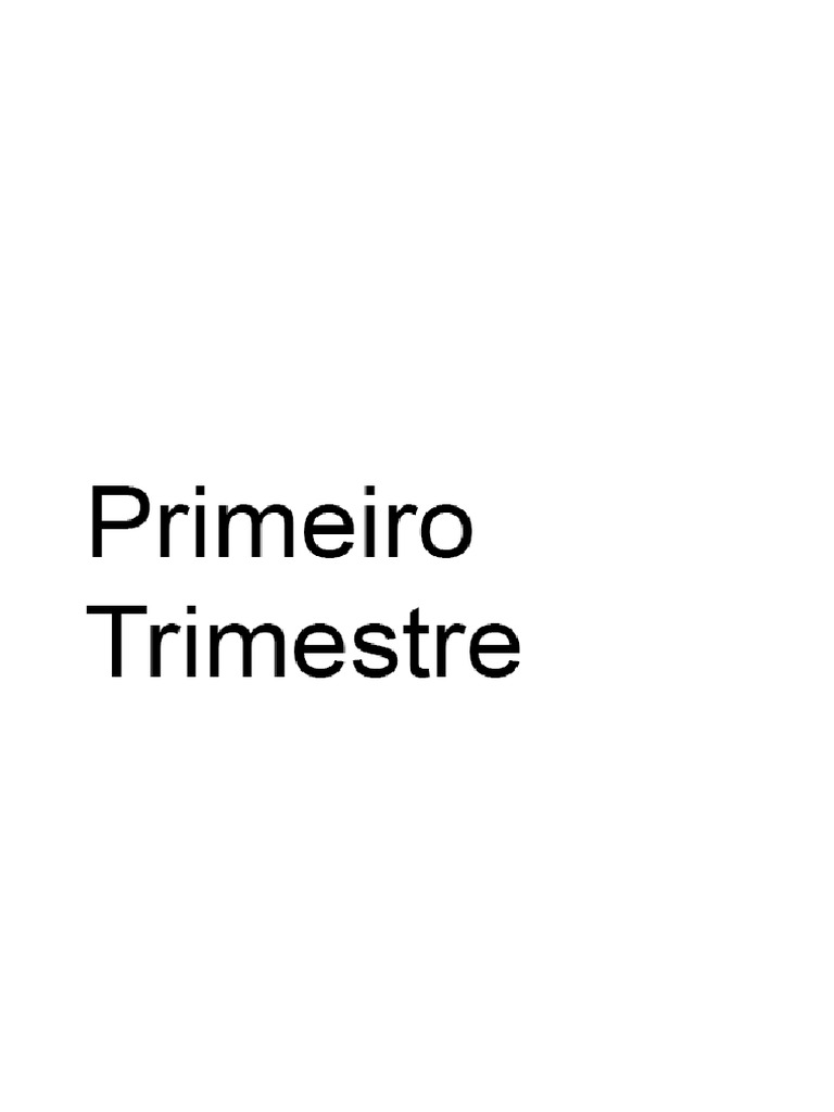 Primeiro Trimestre (3) | PDF