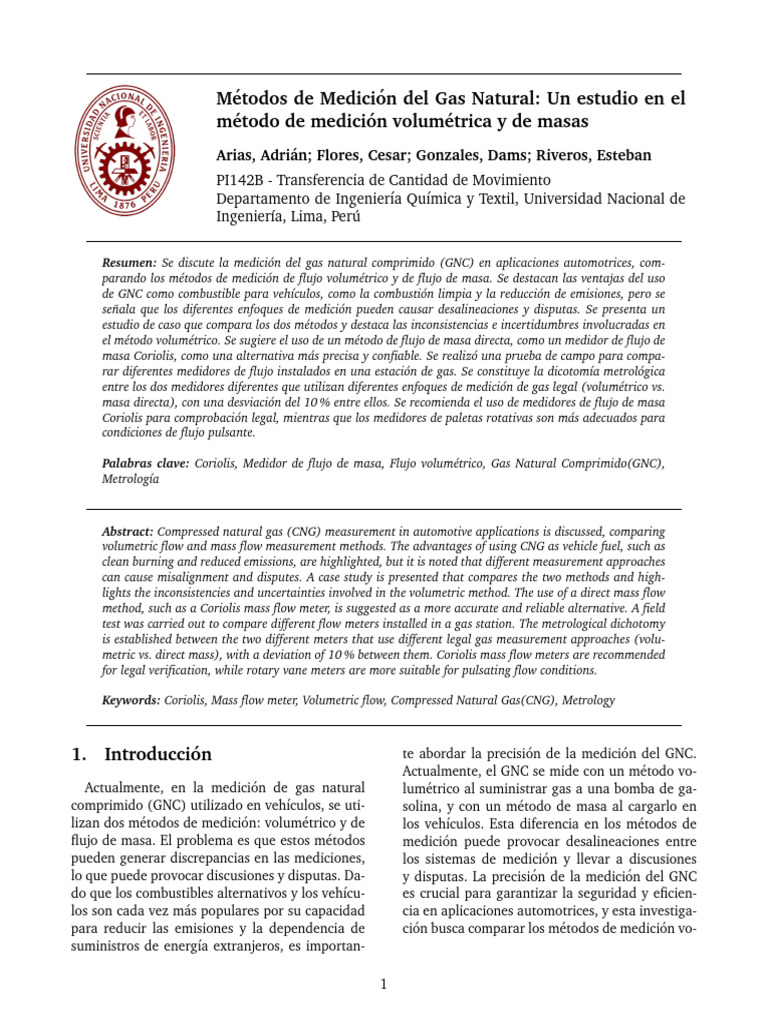 Trans Pc1 Grupo 1 | PDF | Gases | Medición
