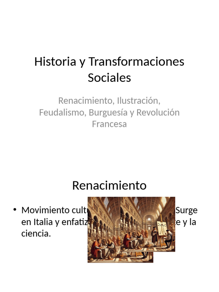 Historia Transformaciones Sociales Ajustada | PDF