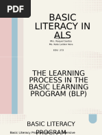 ALS Basic Lit Program | PDF | Literacy | Communication
