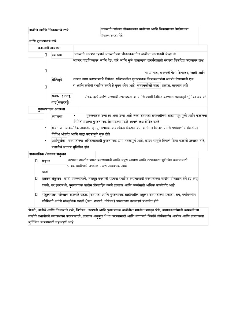 Phases of Growth and Development Marathi | PDF
