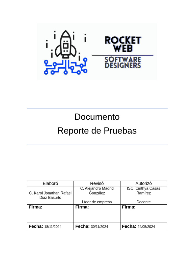 2.-Reporte de Pruebas | PDF | Software | Informática