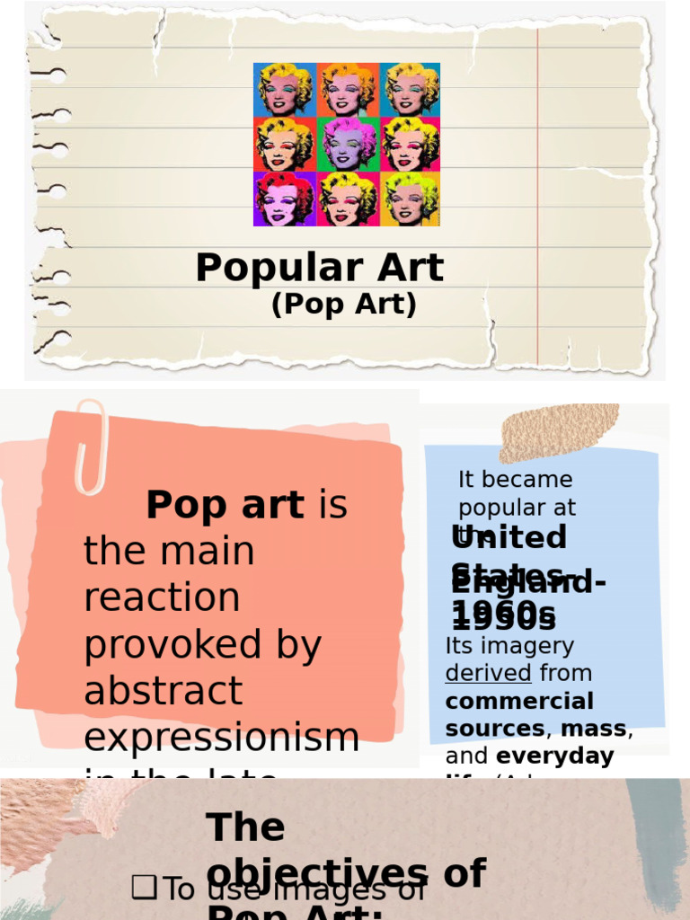 Understanding Pop Art: Origins & Impact | PDF