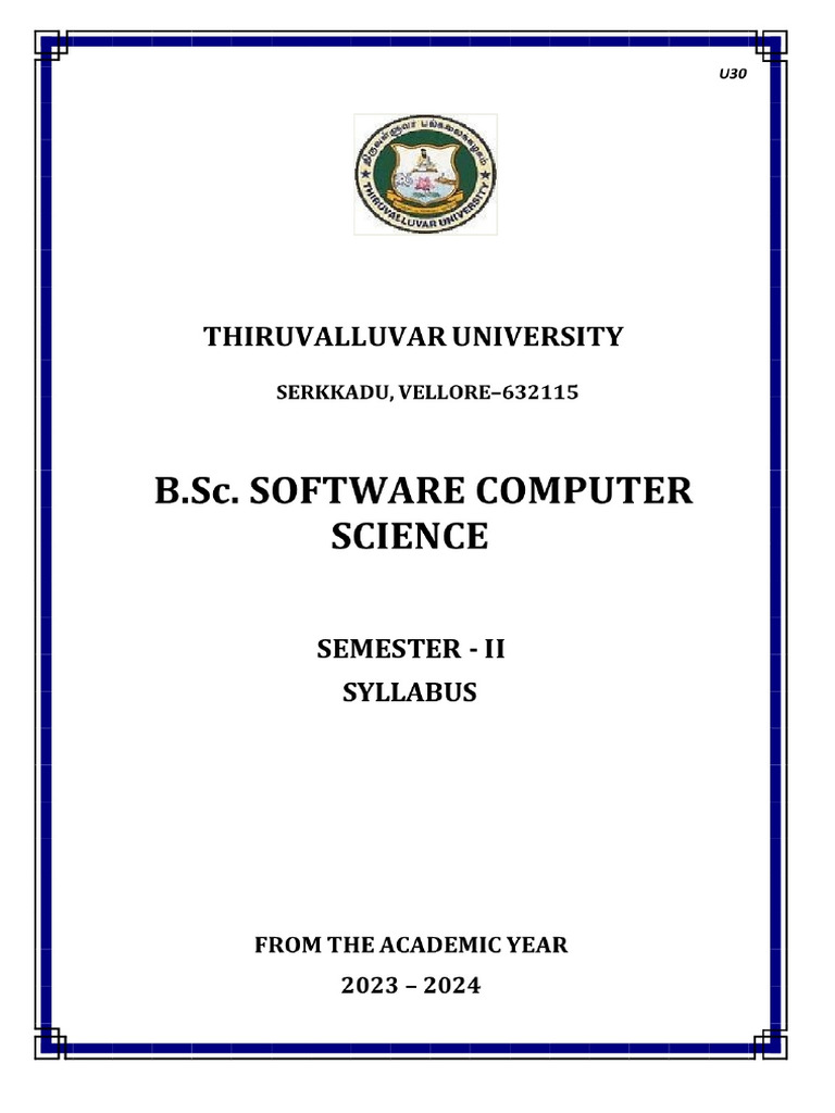 U30 B.SC - Software Computer Science | PDF | Computer Network | Project Management