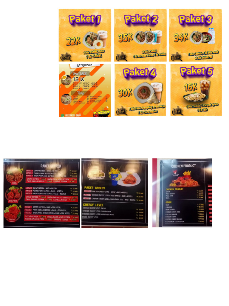 Menu Go Food (2) Edit | PDF