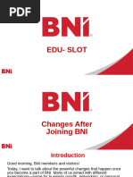 BNI Education Slot | PDF