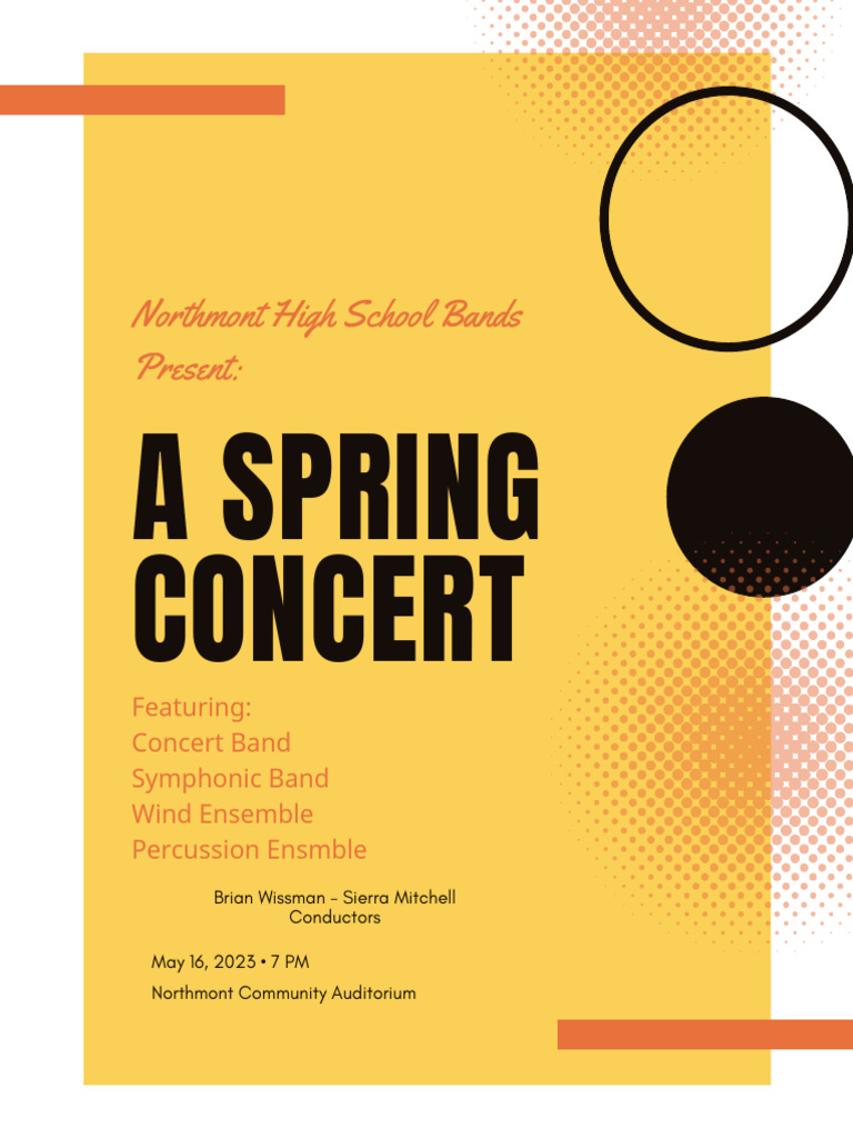 2023 May Concert Full Program | PDF | Knife | Choir