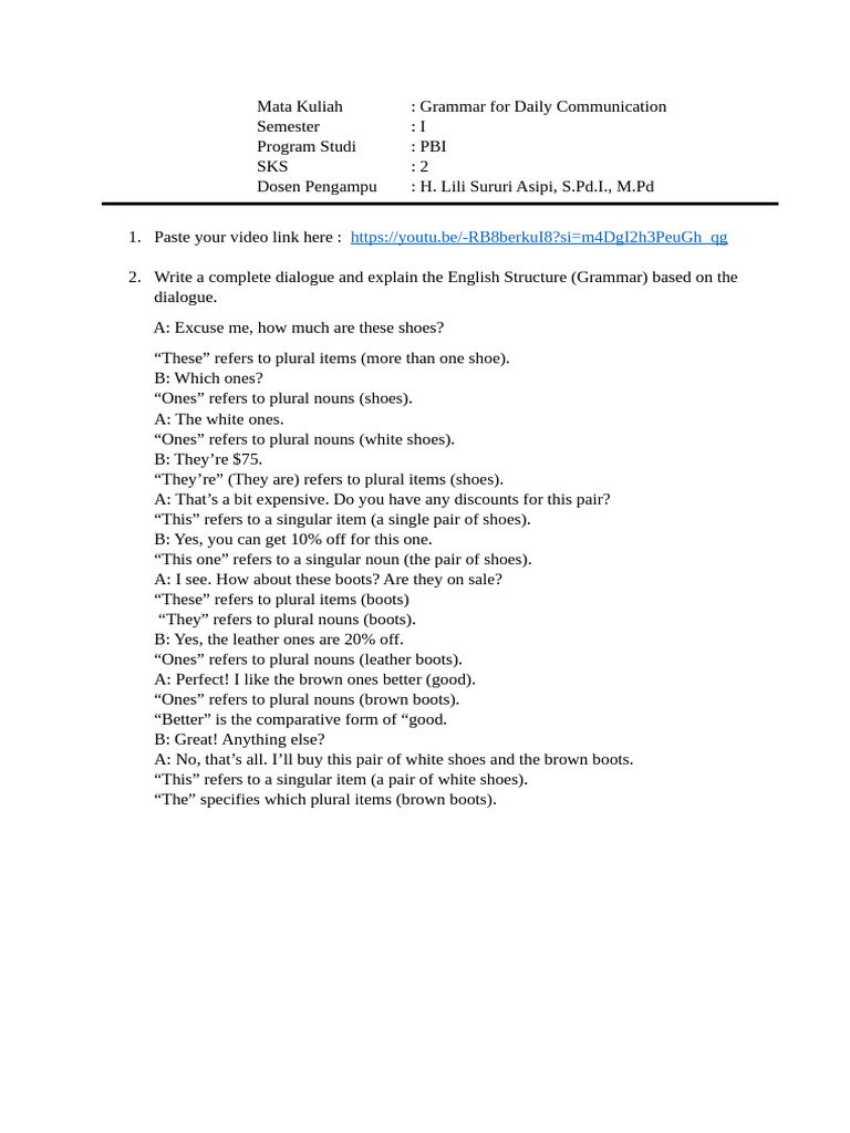 Grammar For Daily Communication Pdf