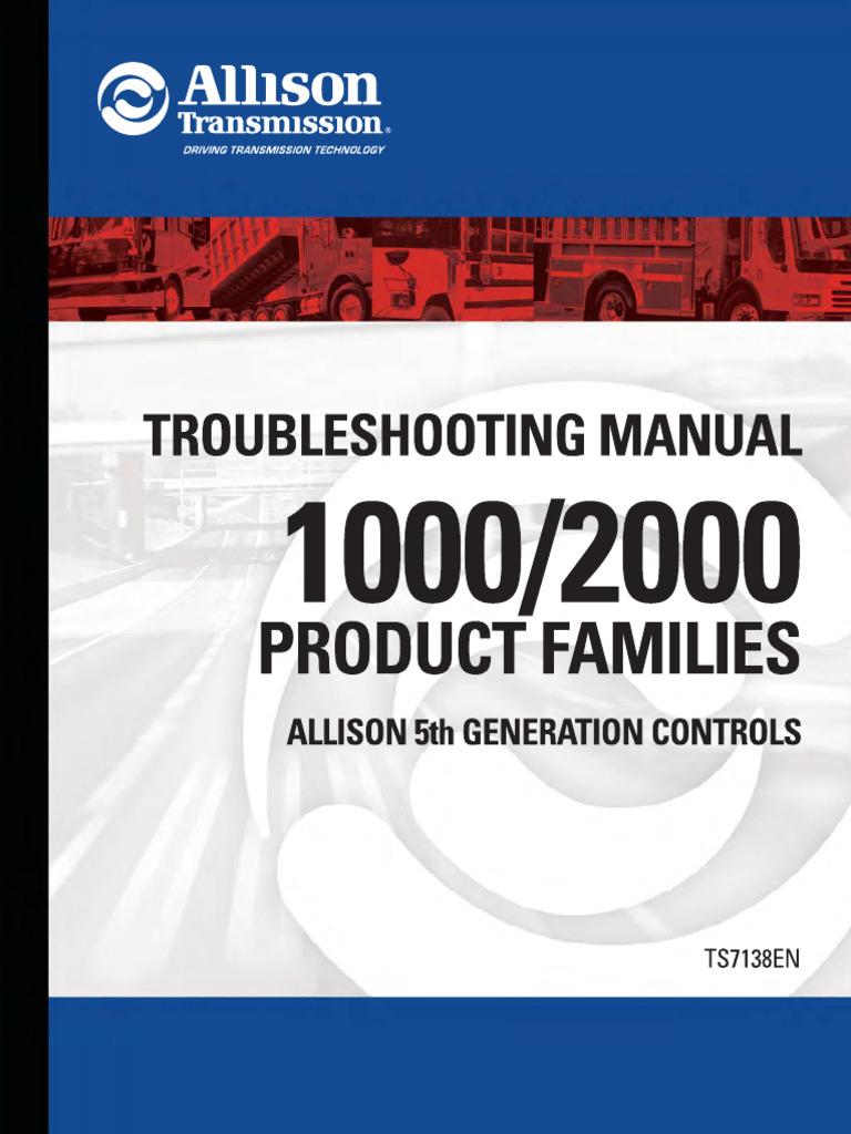 Allison 1000 2000 Series Gen 5 Troubleshooting Manual | PDF ...