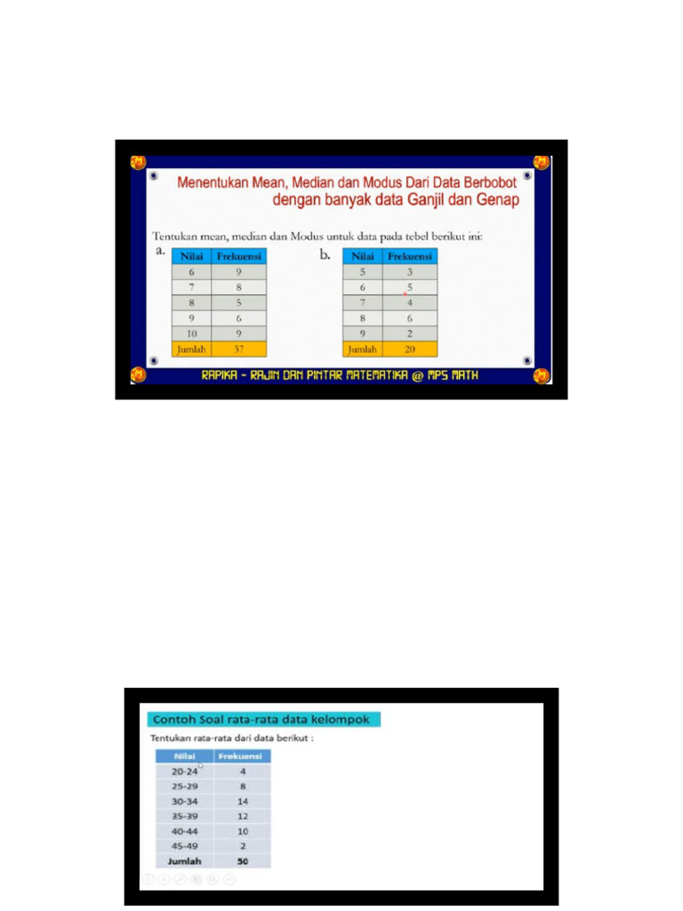 Mean (Rata-Rata), Median, Modus | PDF